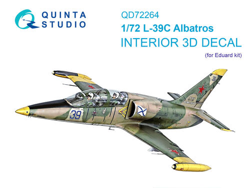 NEW! Quinta Studio QD72264 Aero L-39C Albatros - 3D-Printed & Coloured Interior (for Eduard Kits)