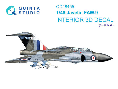 Quinta Studio QD48455 Gloster Javelin FAW.9 - 3D-Printed & Coloured Interior (for Airfix Kits)