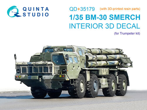 Quinta Studio QD+35179 BM-30 Smerch - 3D-Printed & Coloured Interior with 3D-printed Parts (for Trumpeter Kits)
