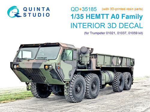 Quinta Studio QD+35185 HEMTT A0 Family - 3D-Printed & Coloured Interior with 3D-printed Parts (for Trumpeter Kits)