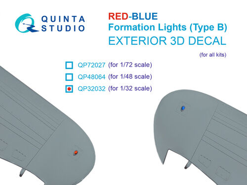 Quinta Studio QP32032 Red-Blue Formation Lights - Type B (for All Kits)