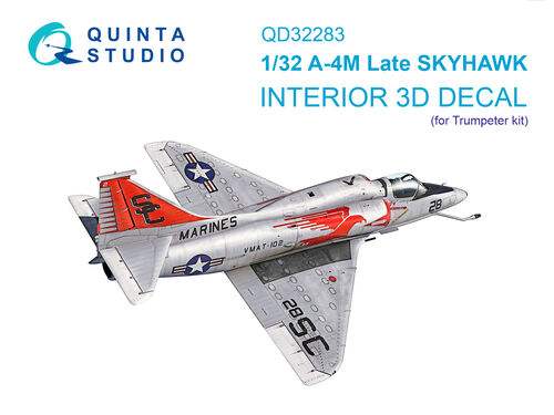 NEW! Quinta Studio QD32283 Douglas A-4 M Skyhawk - 3D-Printed & Coloured Interior (for Trumpeter Kits)