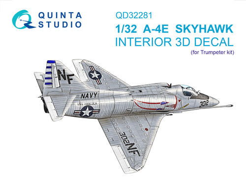 Quinta Studio QD32281 Douglas A-4 E Skyhawk - 3D-Printed & Coloured Interior (for Trumpeter Kits)