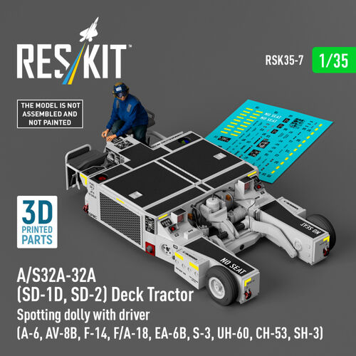 RES/KIT K35-0007 A/S32A-32A (SD-1D, SD-2) Deck Tractor Spotting Dolly with Driver