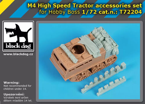 NEW! Black Dog T72204 M4 High Speed Tractor - Accessories Set (for Hobby Boss Kits)