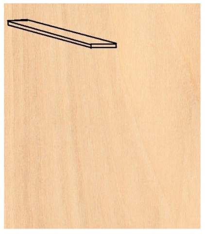NEW! Artesania Latina 91066 Basswood Veneers 0,6 x 6 x 1000 mm (20 pcs)