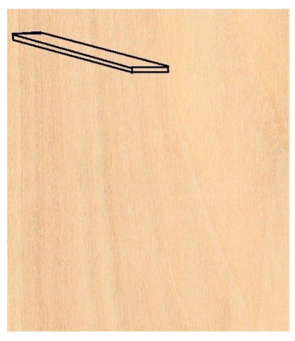 NEW! Artesania Latina 91067 Basswood Veneers 0,6 x 7 x 1000 mm (20 pcs)