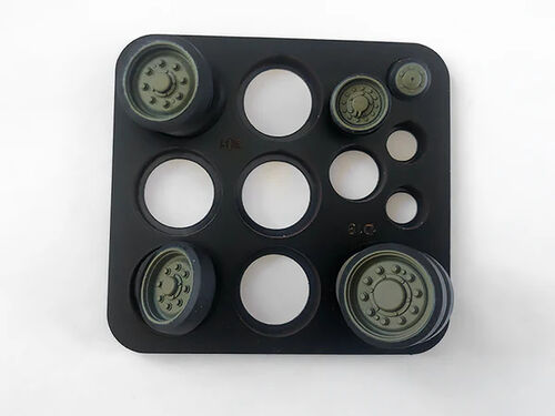 NEW! Quick Wheel 301 Sherman (HVSS) - QuickWheel Masks (for Takom Kits)