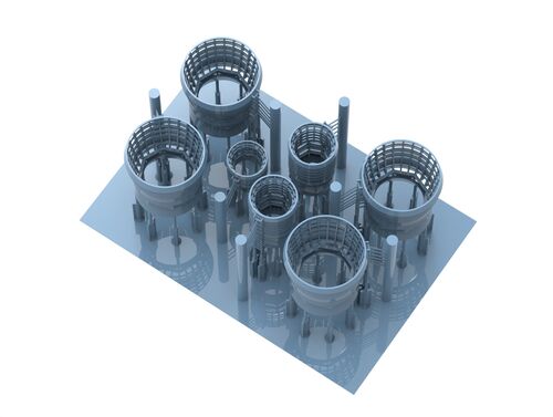 NEW! HS MODELS U200067S Funnel for Arleigh Burke Class Destroyers (6 pcs)