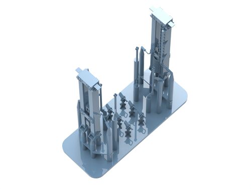 NEW! HS MODELS U200074S Replenishment Station for Arleigh Burke Class Destroyers (2 pcs)