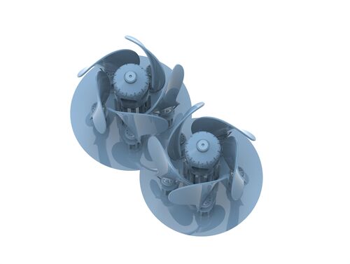 NEW! HS MODELS U200075S Screw for Arleigh Burke Class Destroyers (2 pcs)