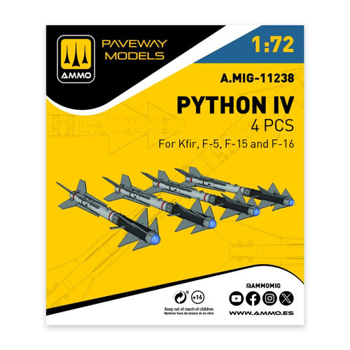 AMMO of Mig Jimenez 11238 Python IV (4 pcs / 3D-Printed)