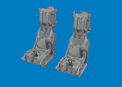 NEW! Eduard 672456 Grumman F-14 D Tomcat - Ejection Seats (2 pcs / for Tamiya Kits / 3D-Printed)