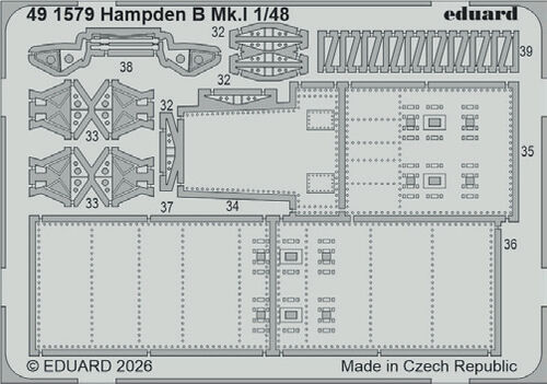 Eduard BIG49475 Handley Page Hampden B Mk.I - Big Ed Set (for ICM Kits)