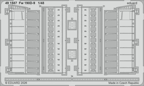 Eduard 491587 Focke Wulf Fw-190 D-9 - PE Parts (for MiniArt Kits)
