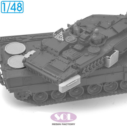 NEW! SOLMODEL MM1017 Leopard 2A7V - Detail Up Mesh Parts (for Tamiya Kits)