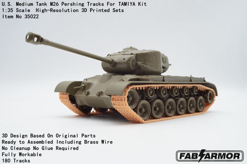 Fab Scale Fa35022 US Medium Tank M26 Pershing - Tracks Set (for Tamiya Kits)