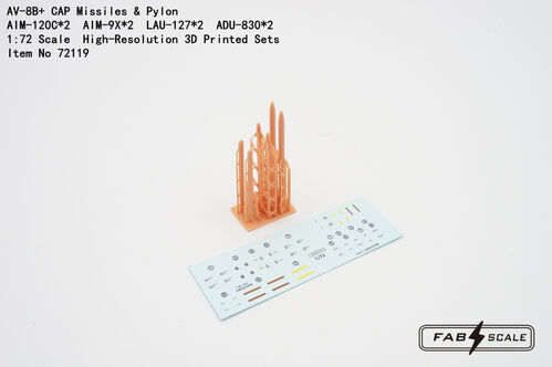 Fab Scale Fa72119 McDonnell Douglas AV-8 B Plus - CAP Missiles & Pylon