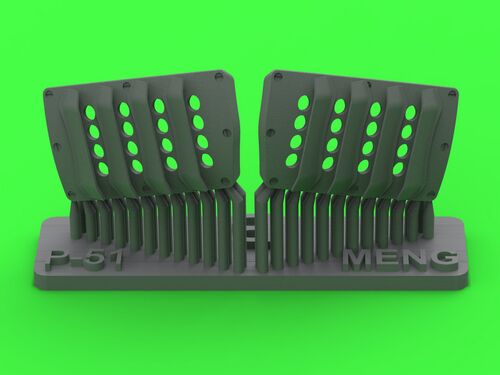 Master AM-48-194 P-51 Mustang - carburator air filter cover - RAF louvred type - version B (for Meng)