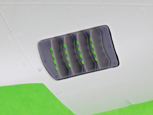 Master AM-32-141 P-51 Mustang - carburator air filter cover - RAF louvred type - version B (for Revell)