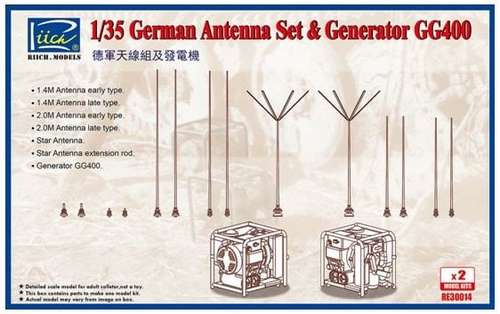 Riich.Models RE30014 German Antenna Set & GG400 Generator
