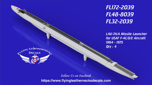 Flying Leathernecks 172-2039 LAU-7A/A Missile Launcher for USAF F-4 C/D/E (1964-1975) 3D-Printed