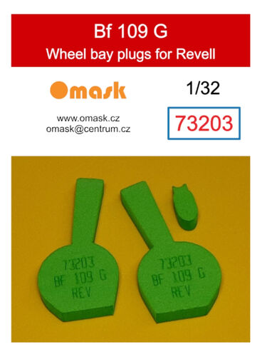 Omask 73203 Bf 109 G Wheel Bay Plugs (For Revell 04665, 04888, 03829)