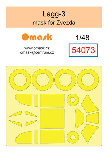Omask 54073 LAGG-3 - Mask Set (for Zvezda Kits)