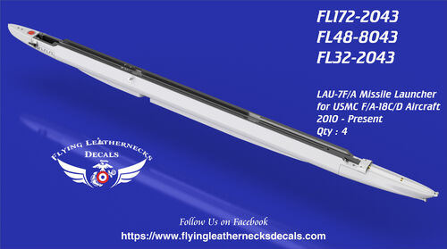 Flying Leathernecks 172-2043 LAU-7F/A Missile Launcher 3D-Printed for USMC F/A-18C/D (2010 - Present) - 3D-Printed