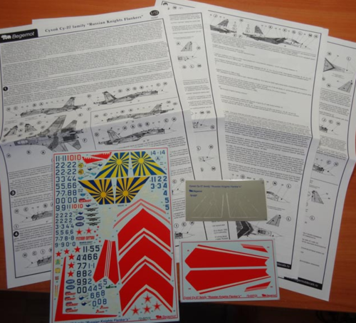Begemot Decals 72-027 Sukhoi Su-27 "Russian Knights”