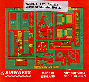 Airwaves C72171 Westland Whirlwind HAS.22 (designed to be used with Airfix kits)