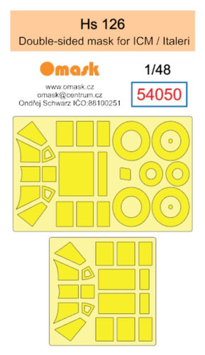 Omask 54050 Henschel Hs 126 Double-Sided Mask (for ICM / Italeri kiits)
