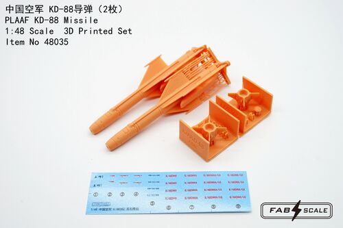 Fab Scale Fa48035 Air Force of CPLA KD-88 Missile 2pcs
