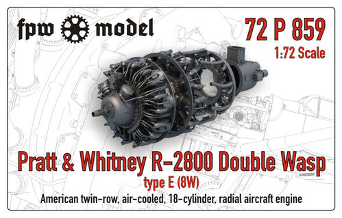 FPW Model 72P859 Pratt & Whitney R-2800 Double Wasp (Type E) 8W
