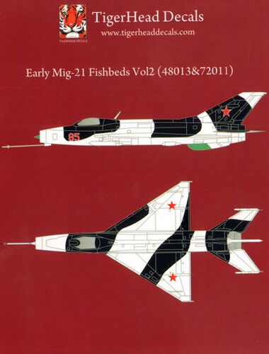 TigerHead Decals 72011 Early Mig-21 F-13 Fishbeds - Volume 2