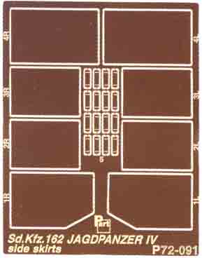Part P72-091 Sd.Kfz.162 side skirts Hasegawa