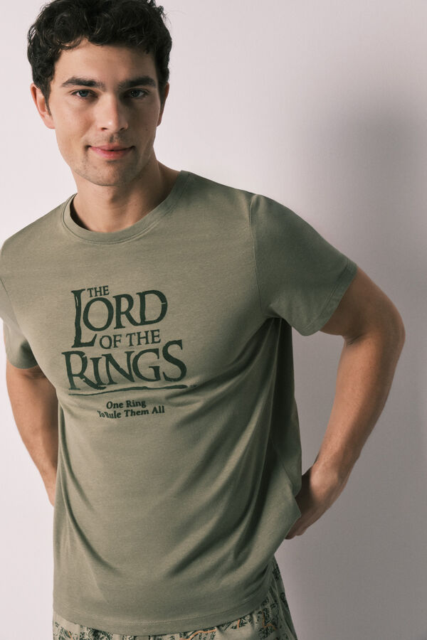 Kurzer Baumwoll-Pyjama für Herren Lord of the Rings
