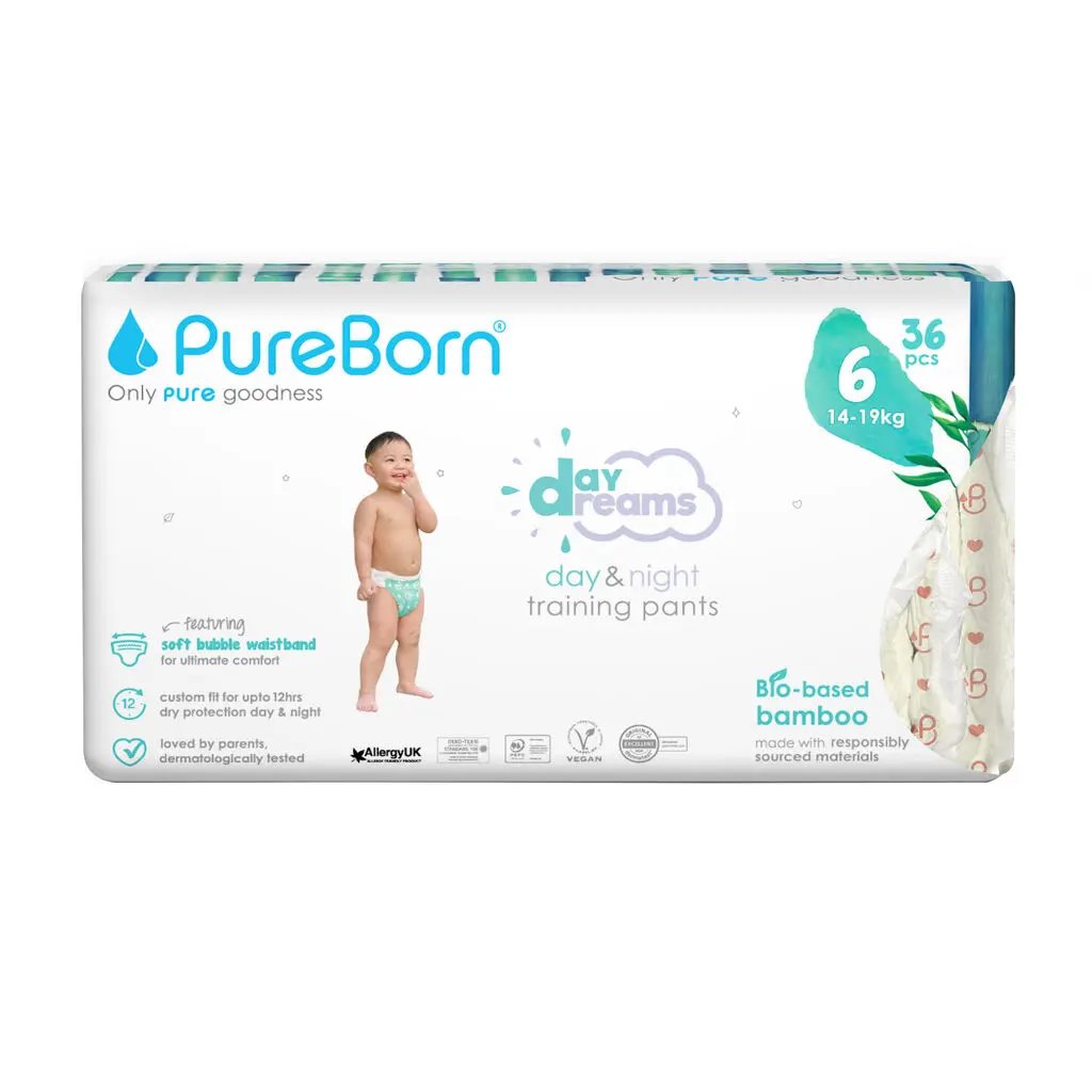 PureBorn Pelene gaćice Daydreams 6, 14-19 kg, 36 komada