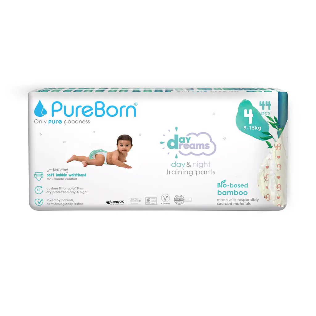 PureBorn Pelene gaćice Daydreams 4, 9-15 kg, 48 komada