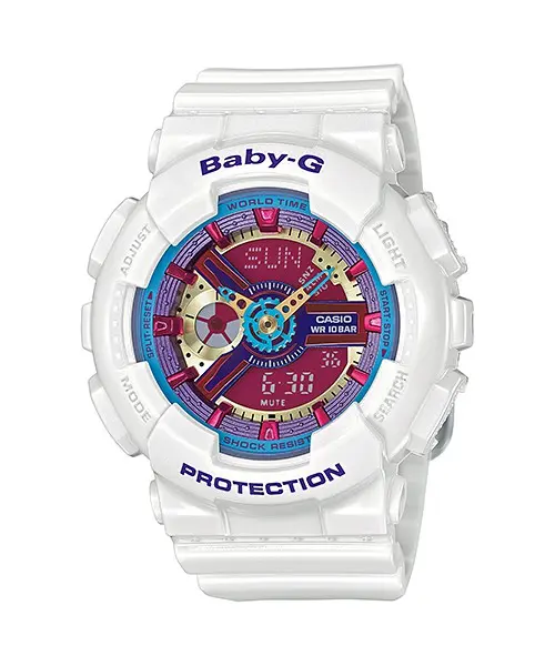 Casio Ženski sat G-Shock BA-112-7A, Beli