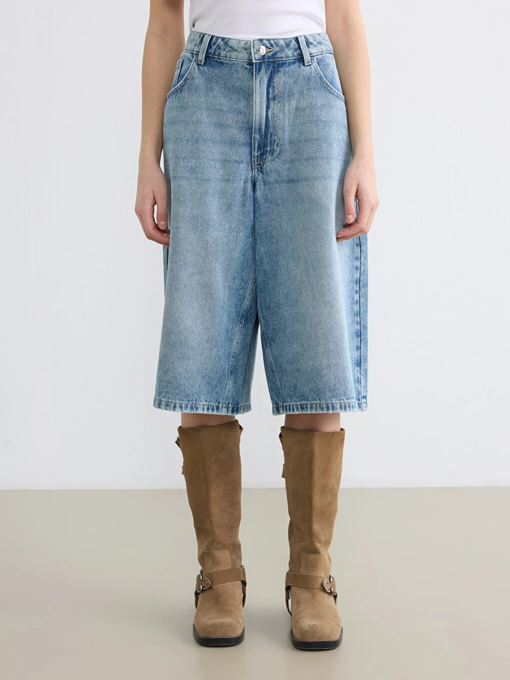 XSIDE Bermuda Fit Ženski Teksas Šorts