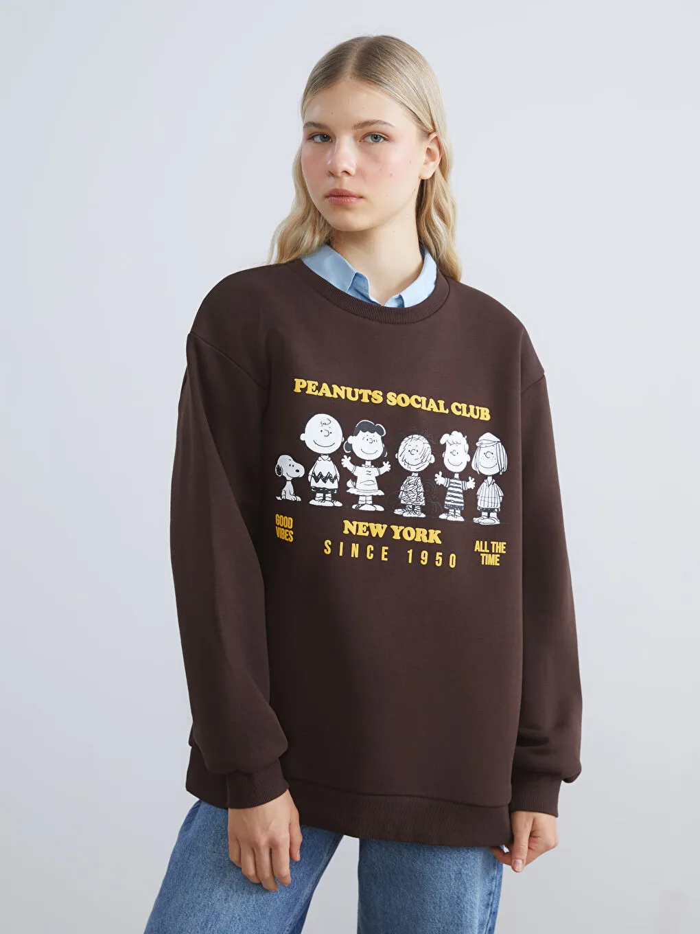 XSIDE Snoopy Štampana Prevelika Ženska Debela Dukserica