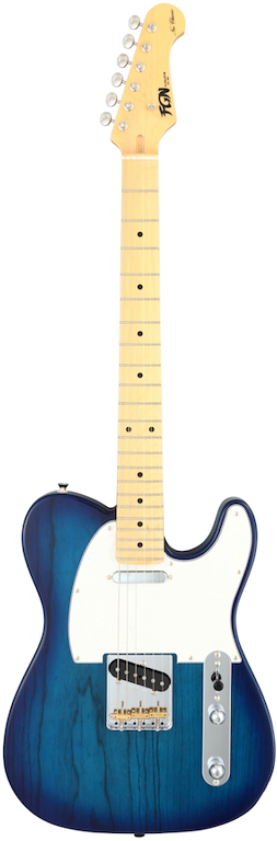 FGN Fujigen NTE100MAH Neo Classic TE See-Thru Blue Burst električna gitara