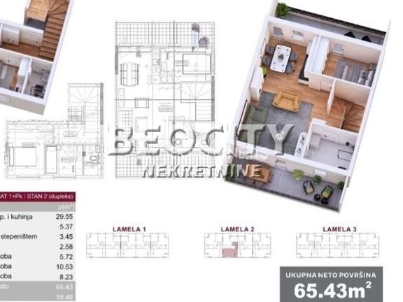 Novi Sad, Veternik, , 4.0, 65m2, 104688EUR