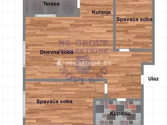 odličan trosoban, prvi sprat, 60m2, ima PDV
