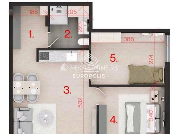 2.0 stan, kvalitetna novogradnja ID#9162