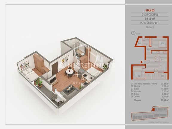 Sunčani vinogradi, novogradnja, mereno 111m2 ID#12477