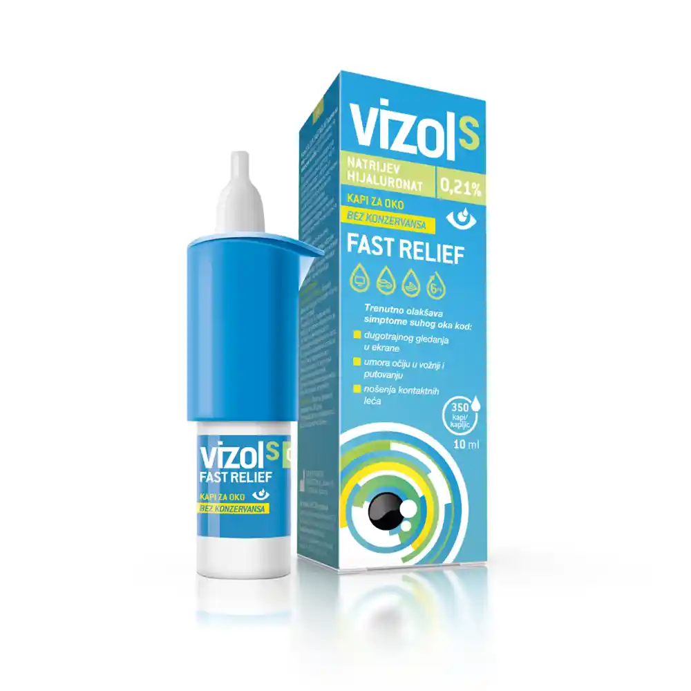 Vizol S 0,21% Fast Relief kapi za oči 10ml