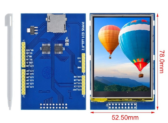 2.8 inch TFT LCD screen, 240x320 for Arduino UNO,