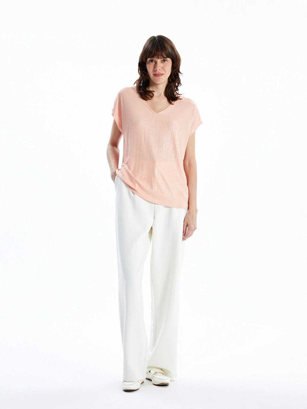 LCWAIKIKI Classic Coral Majica Žena